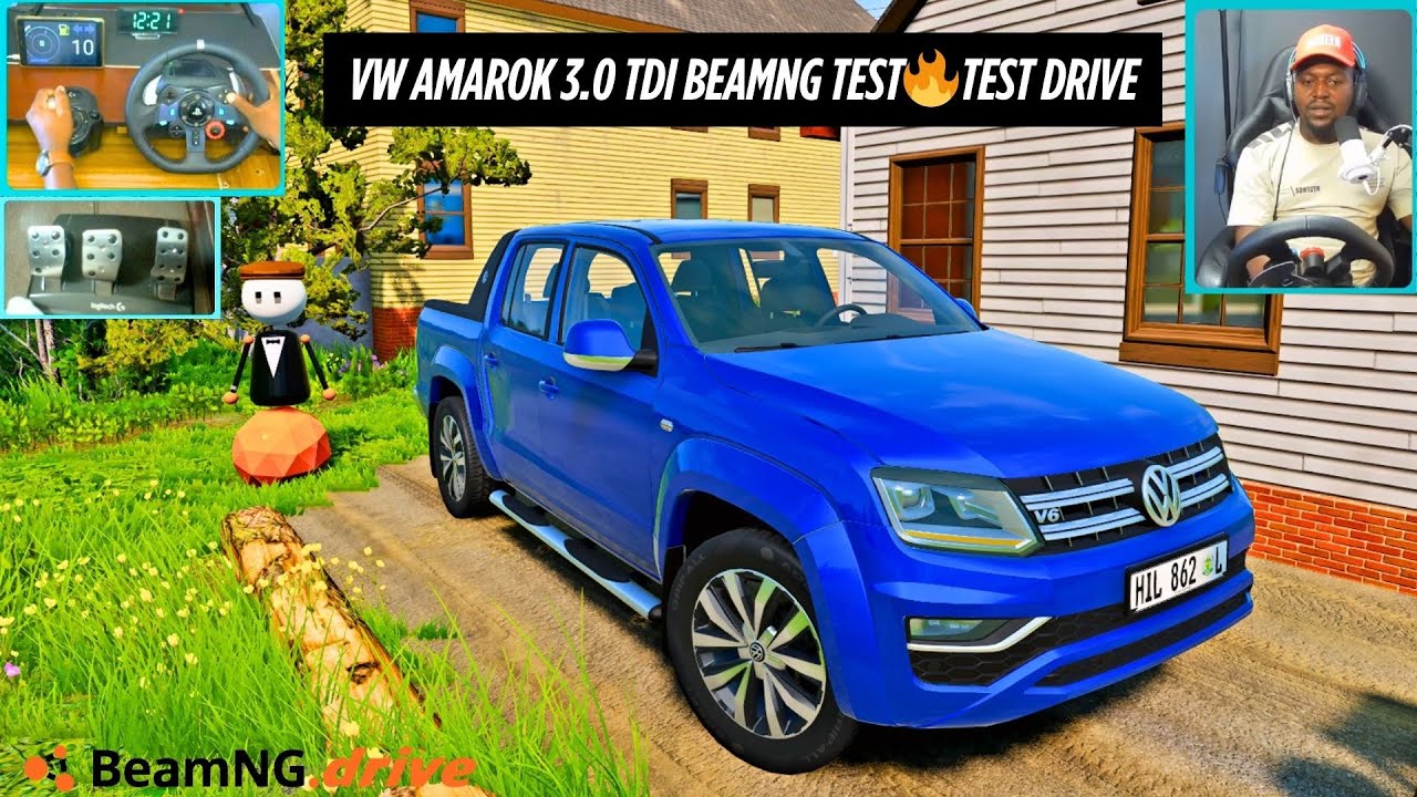 Volkswagen Amarok 3.0 TDI BeamNG Mod Test | Realistic Pickup Driving ...