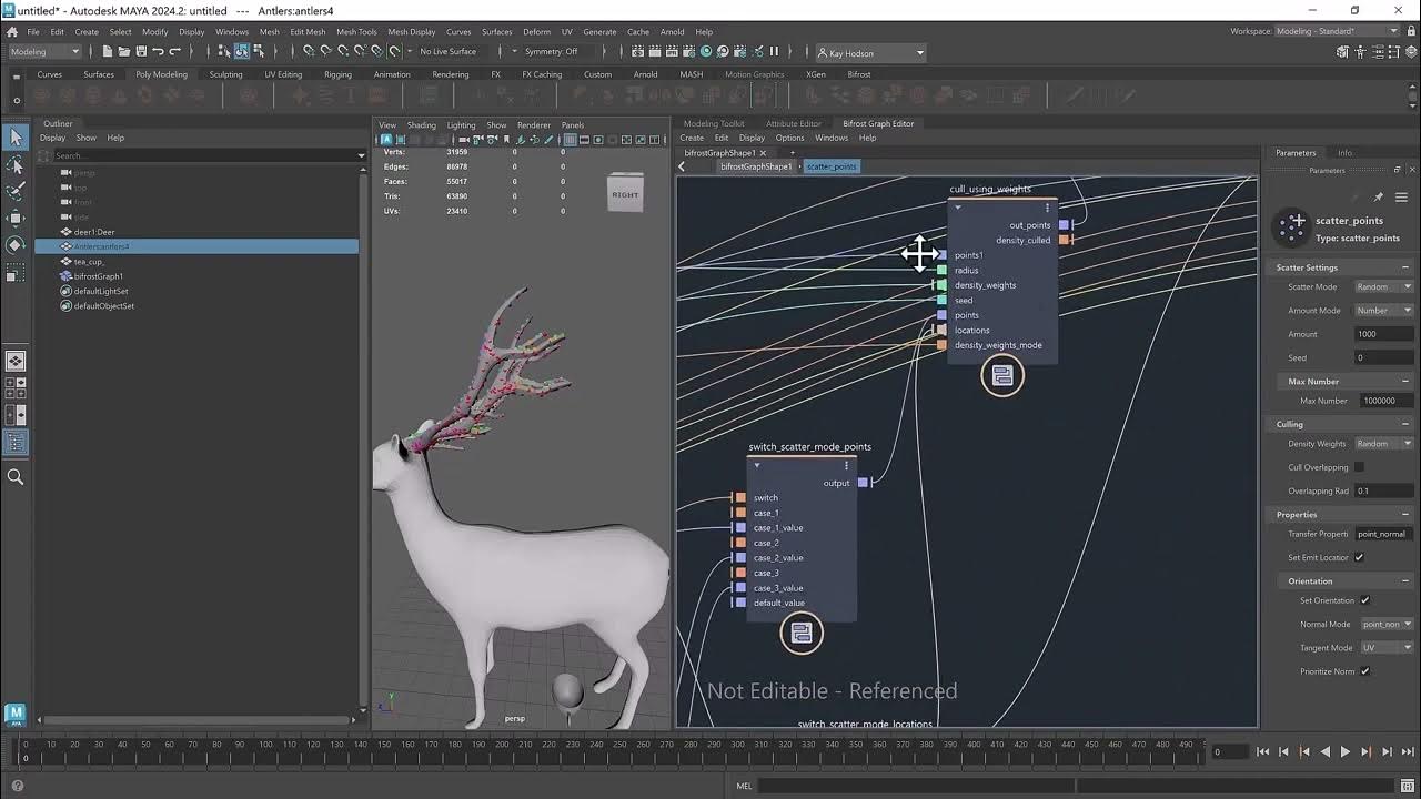 Scattering with Bifrost in Maya Tutorial part 1 - YouTube