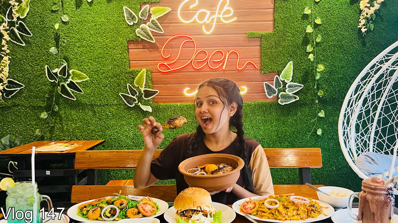 කොල පාට බත් එක 🍀💚 | Cafe Deen Pelmadulla - YouTube