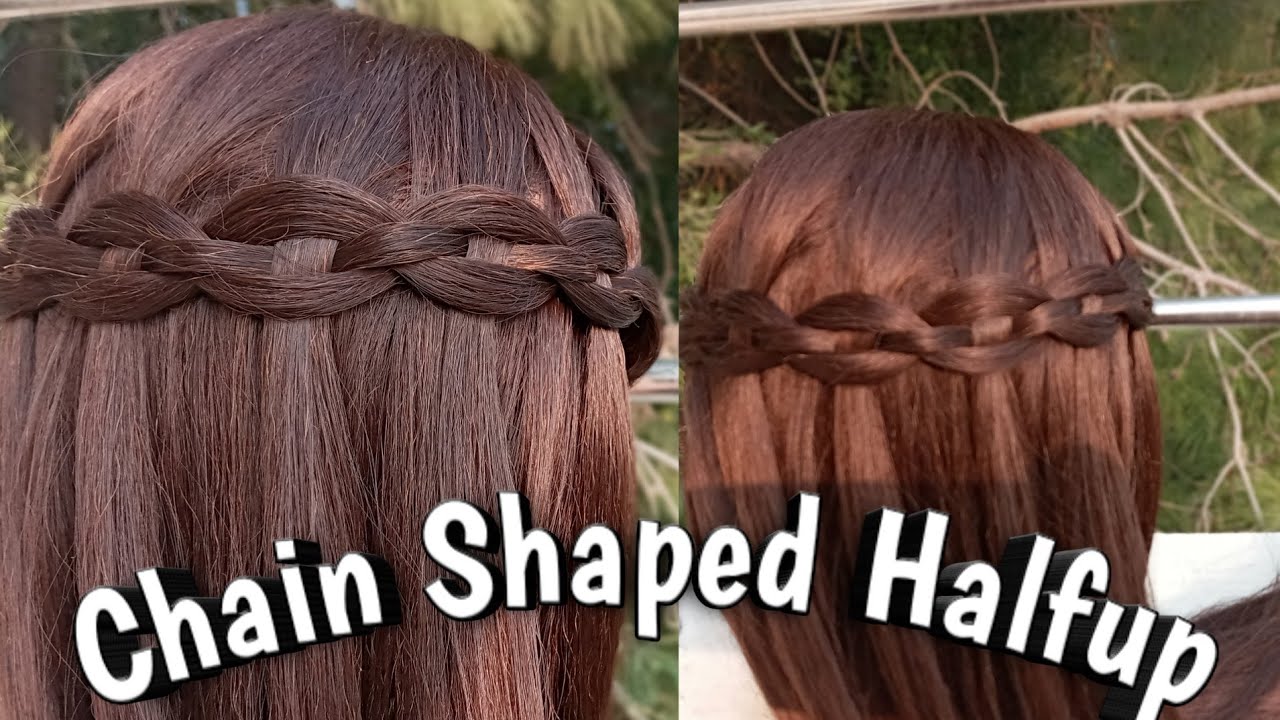 ⛓Chain Shape HairStyle for Halfup⛓| Casual HairStyle | Try Must🤗 - YouTube
