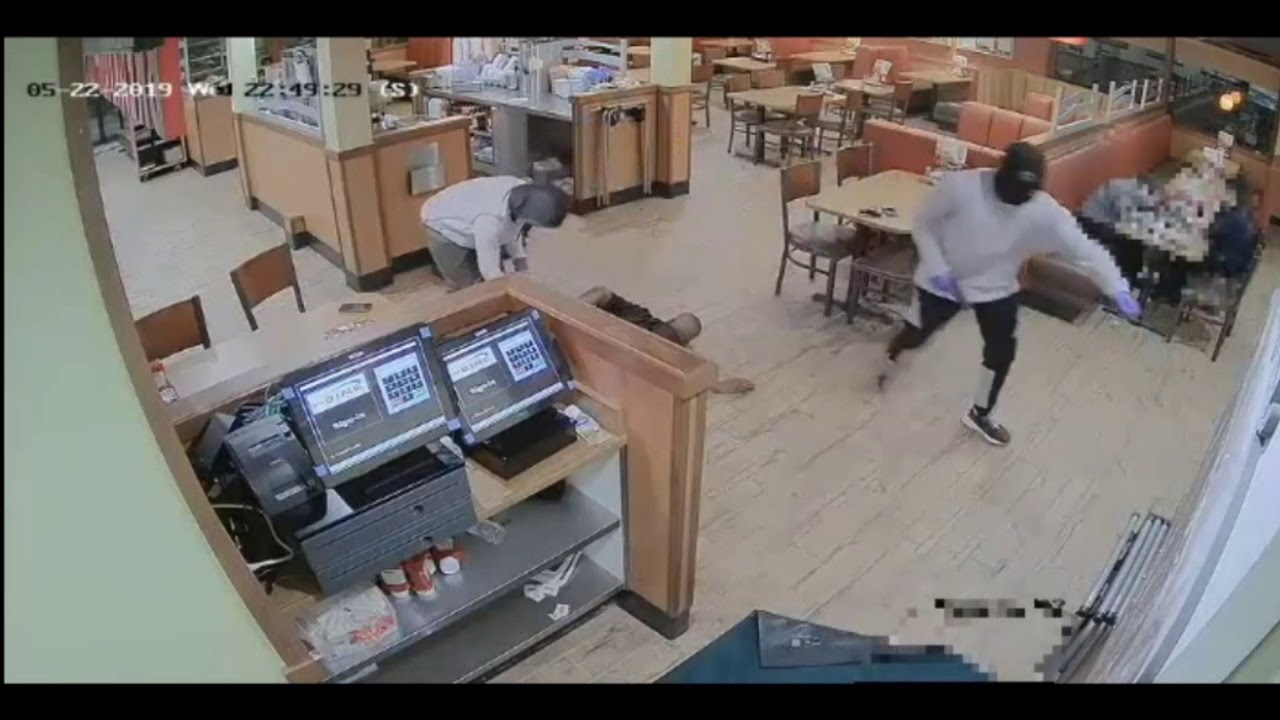 Armed robbery caught on cctv video - YouTube