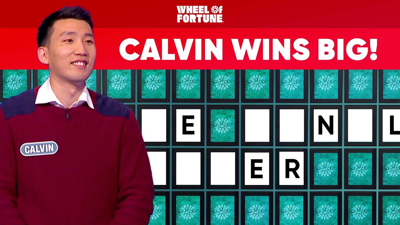 Calvin Wins Big in the Bonus Round | Wheel of Fortune - YouTube