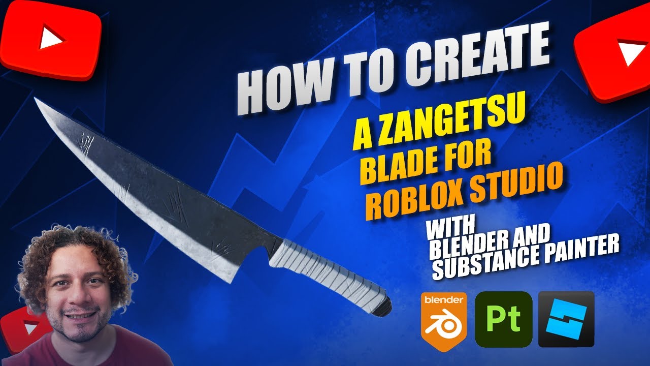 How to Model & Texture Zangetsu's Blade for Roblox - Blender ...