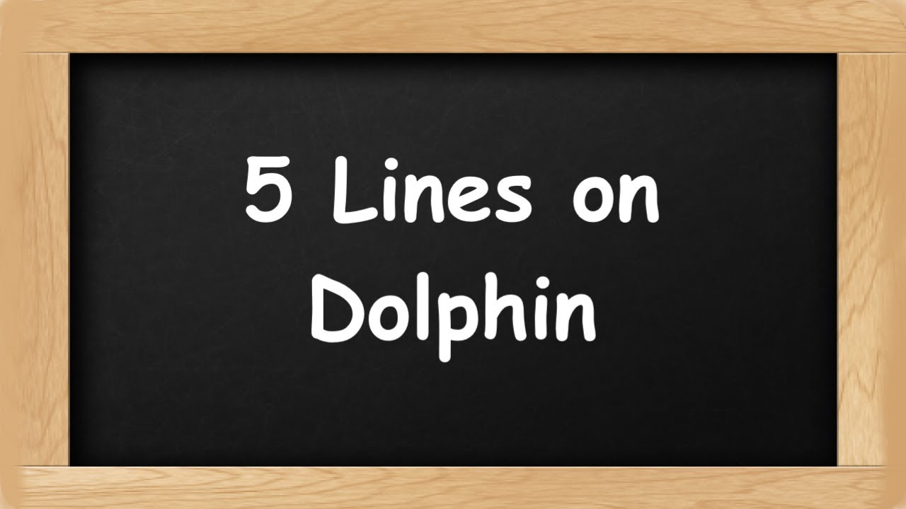 Dolphin Short 5 Lines in English || 5 Lines Essay on Dolphin - YouTube