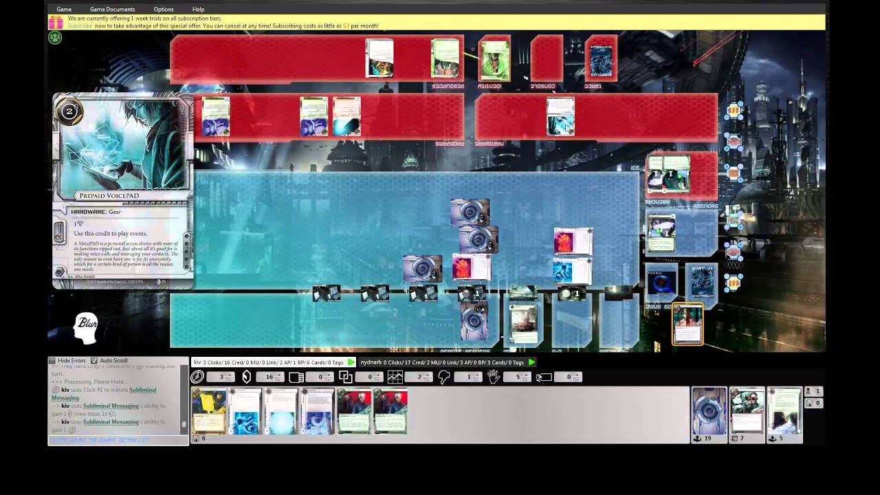 Android: Netrunner - kiv (Weyland Uncorrodable) vs nydnard (Prepaid ...