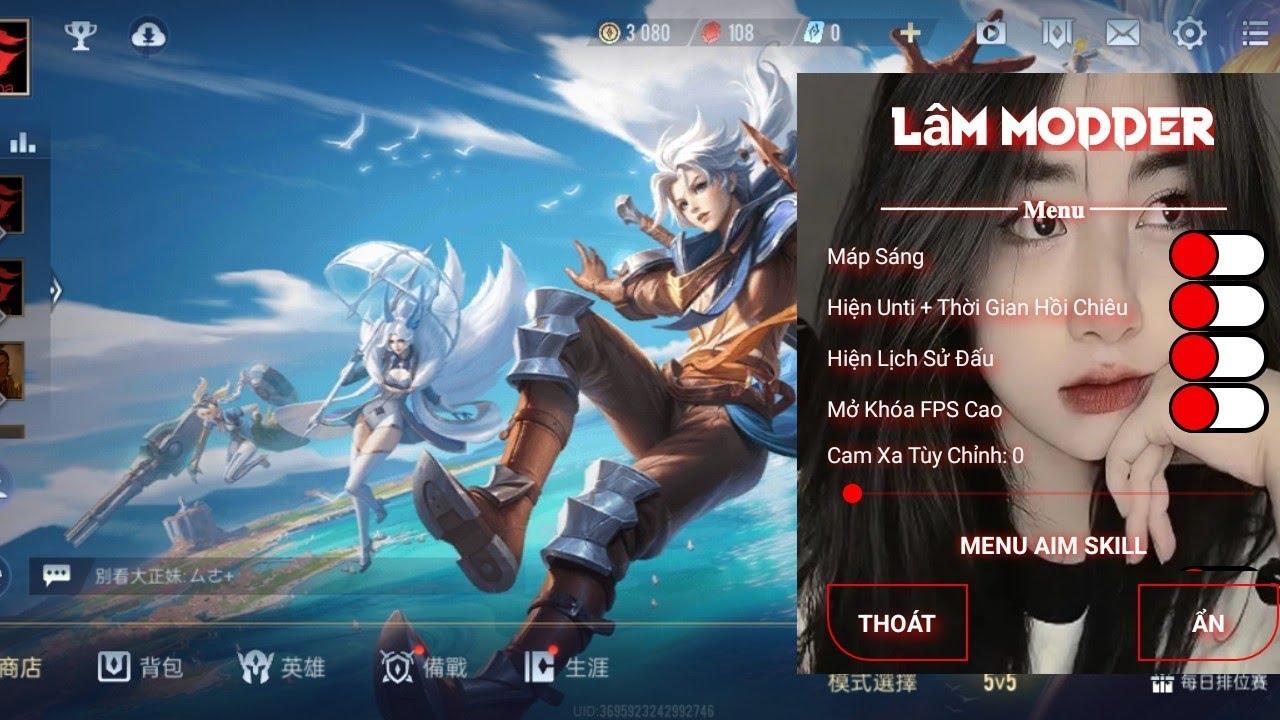 H.A.C.K MAP LQ NO KEY SEVER NHẬT BẢN MAP SÁNG, CAM XA TÙY CHỈNH, AIM ...