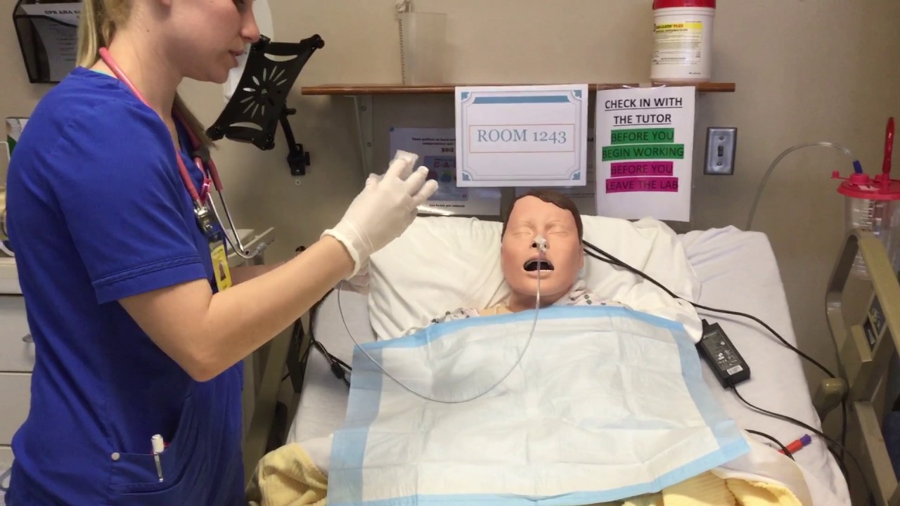 Nasogastric Tube With Bolus Feeding Youtube
