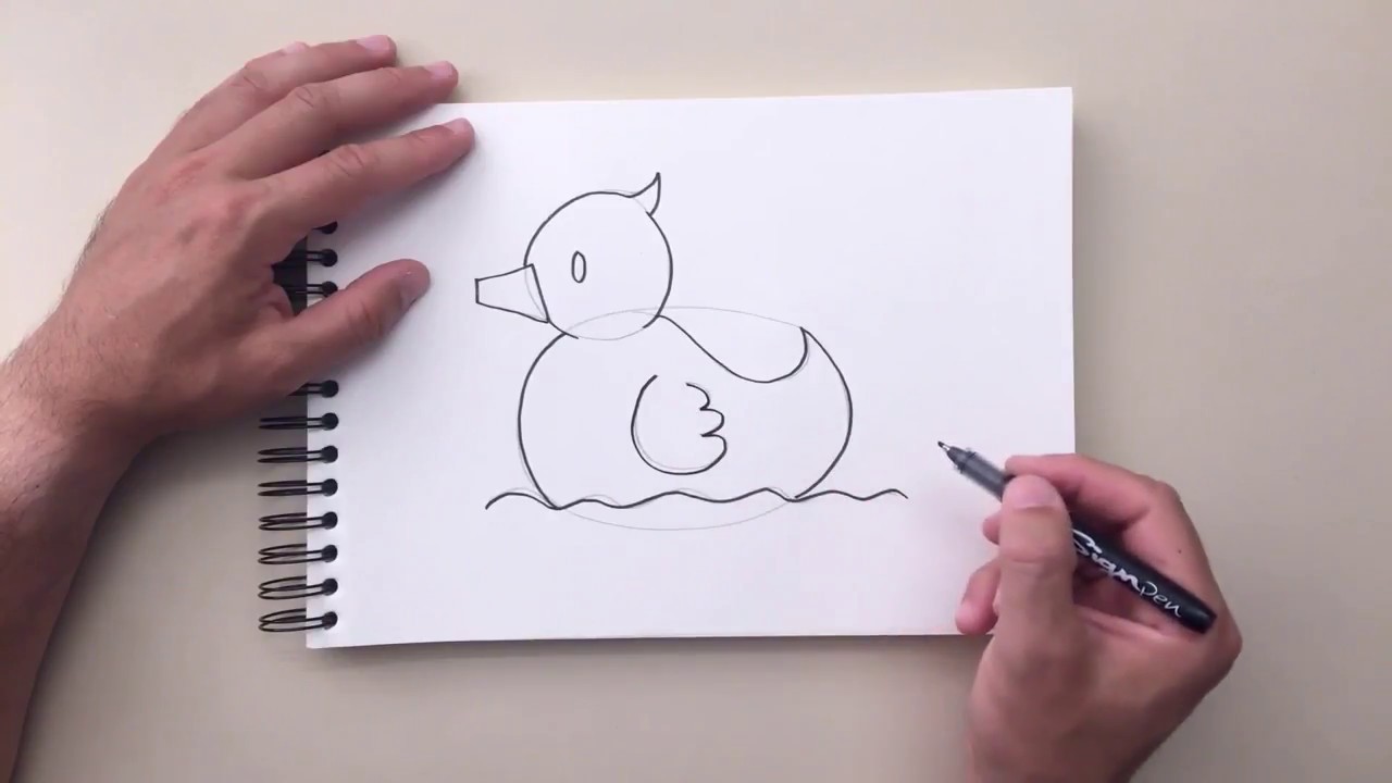 How to Draw a Rubber Ducky - YouTube