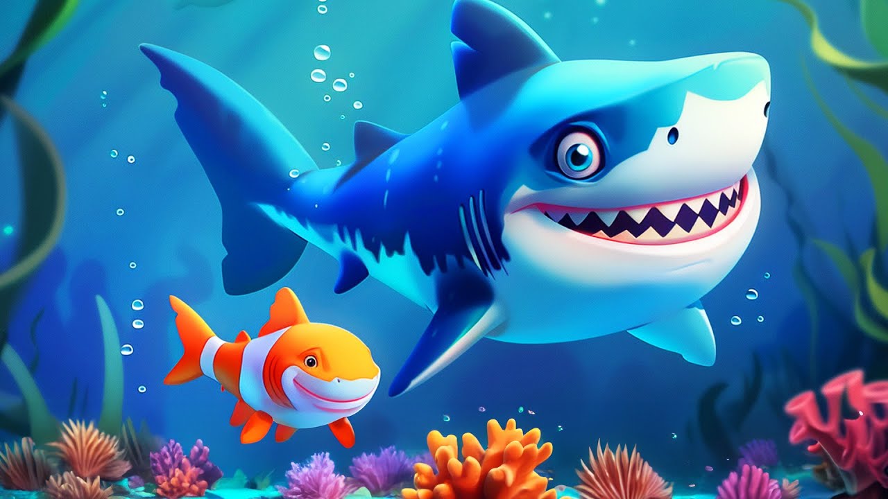 Baby Shark 🌈🦈 Doo Doo Doo Dance Cartoon | Best Pals Kids Songs ...