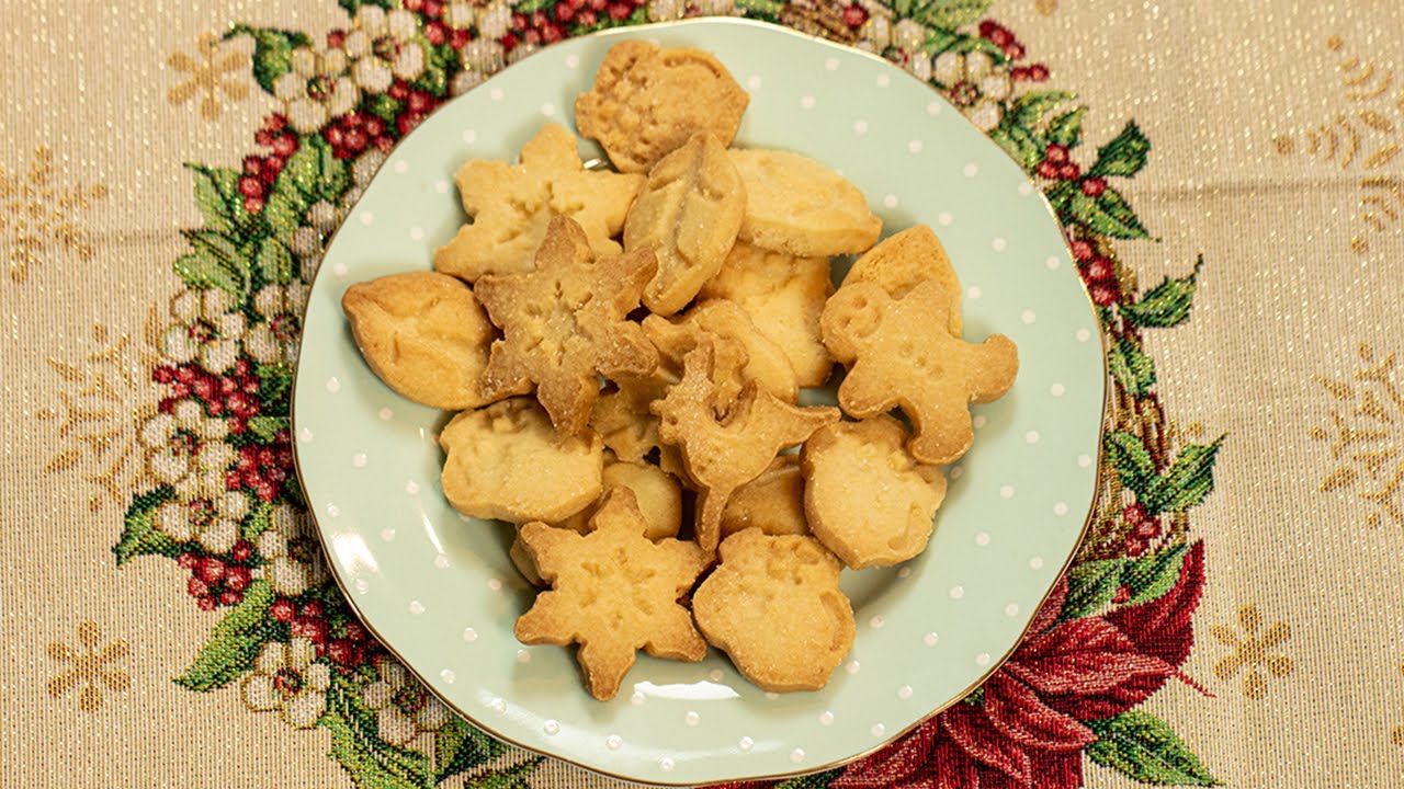 Mini Holiday Shortbread Cookies - YouTube