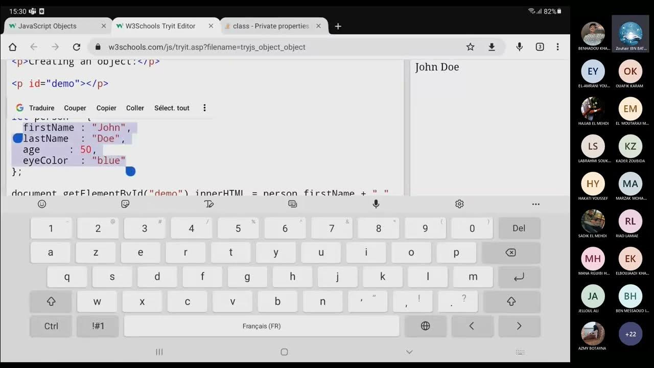 48. JavaScript: Orientée Objet Création des Objets - YouTube