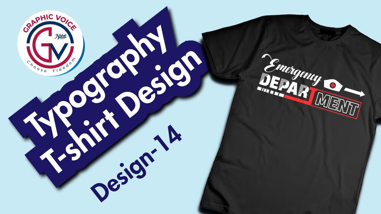 Typography T-shirt Design. Class-14 - YouTube
