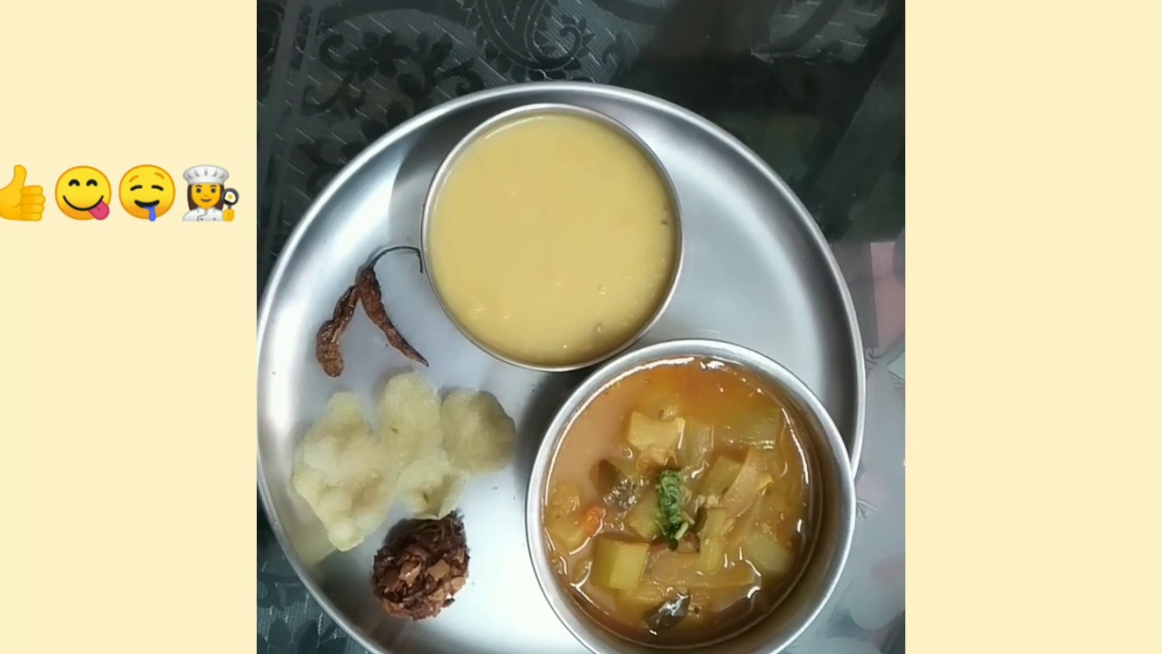 Sorakai Dappalam Recipe| With Plain Dal and fryums|Traditional and ...