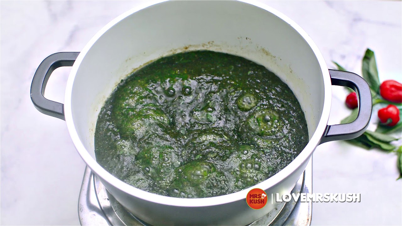 How to Make Ewedu - Jute Leaves - YouTube