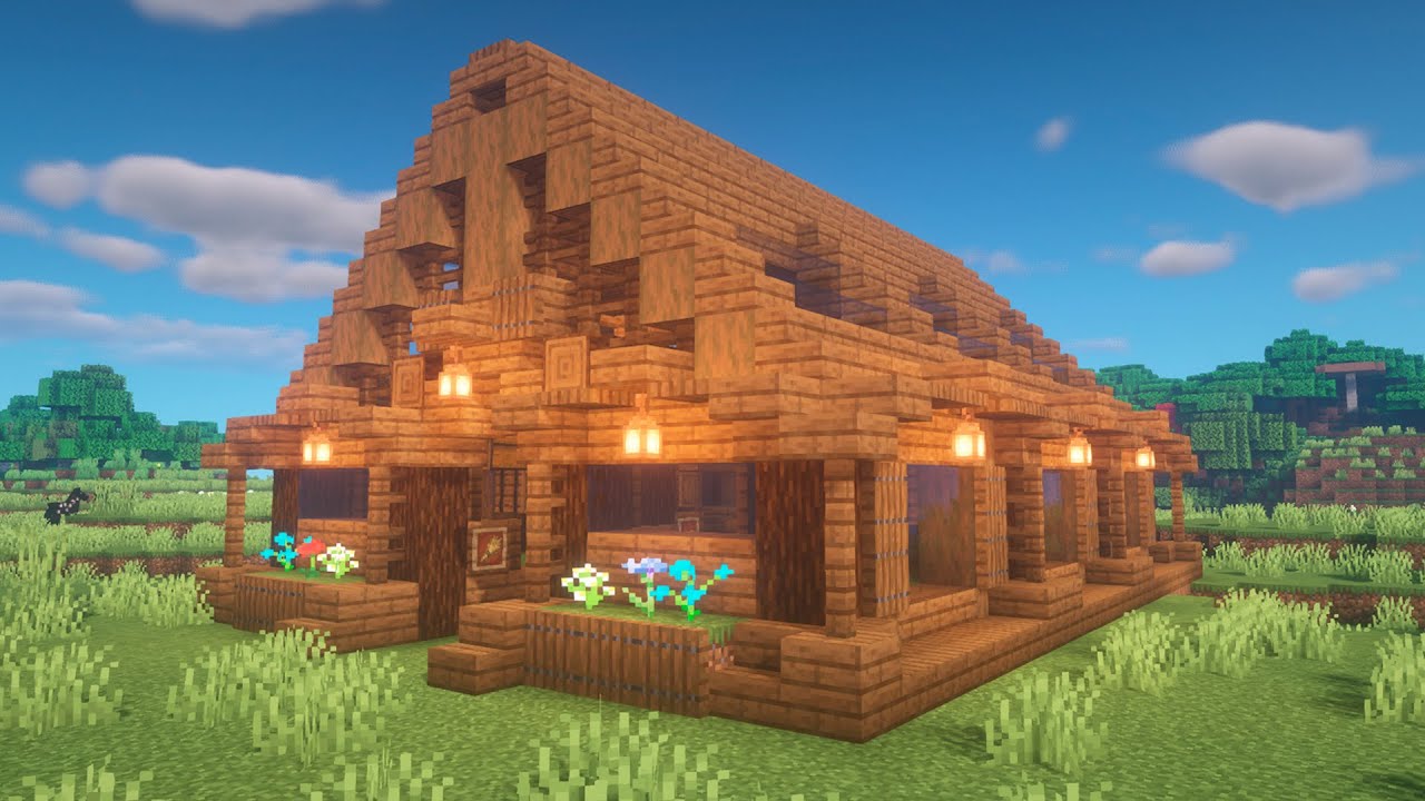 Minecraft: How To Build a Large Greenhouse | Building Tutorial ...