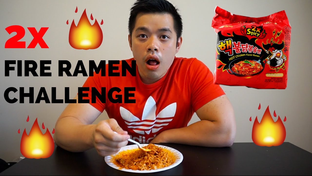 2X SPICY FIRE RAMEN NUCLEAR CHALLENGE!! - YouTube