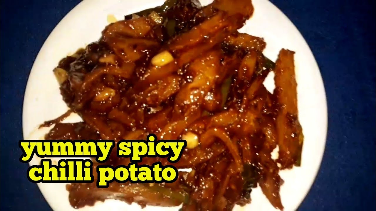 Spicy Chilli Potato / How To Make Dry chill potatoes - YouTube