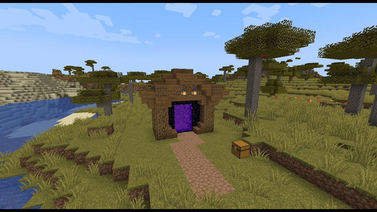 Décoration du portail du nether (minecraft 1.19) - YouTube