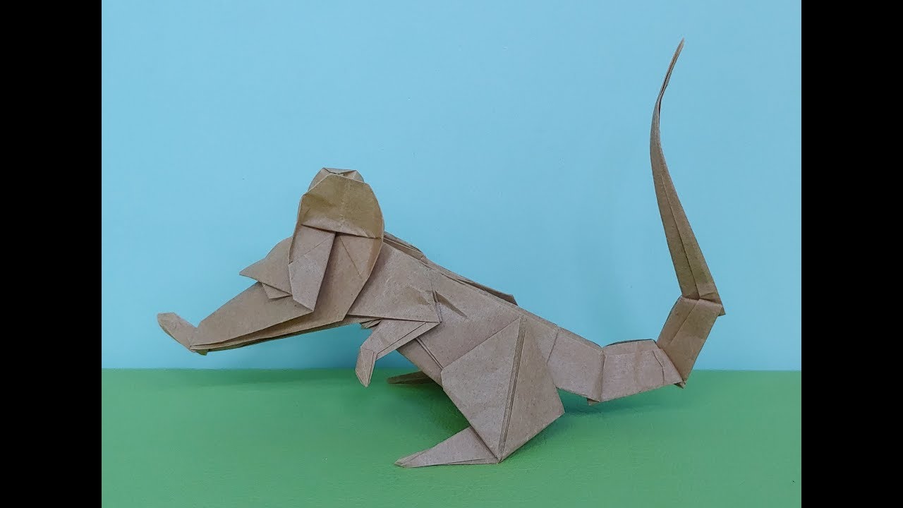 Eric Joisel Rat Origami, 에릭조엘, 미키마우스 접기, 생쥐접는 법 - YouTube
