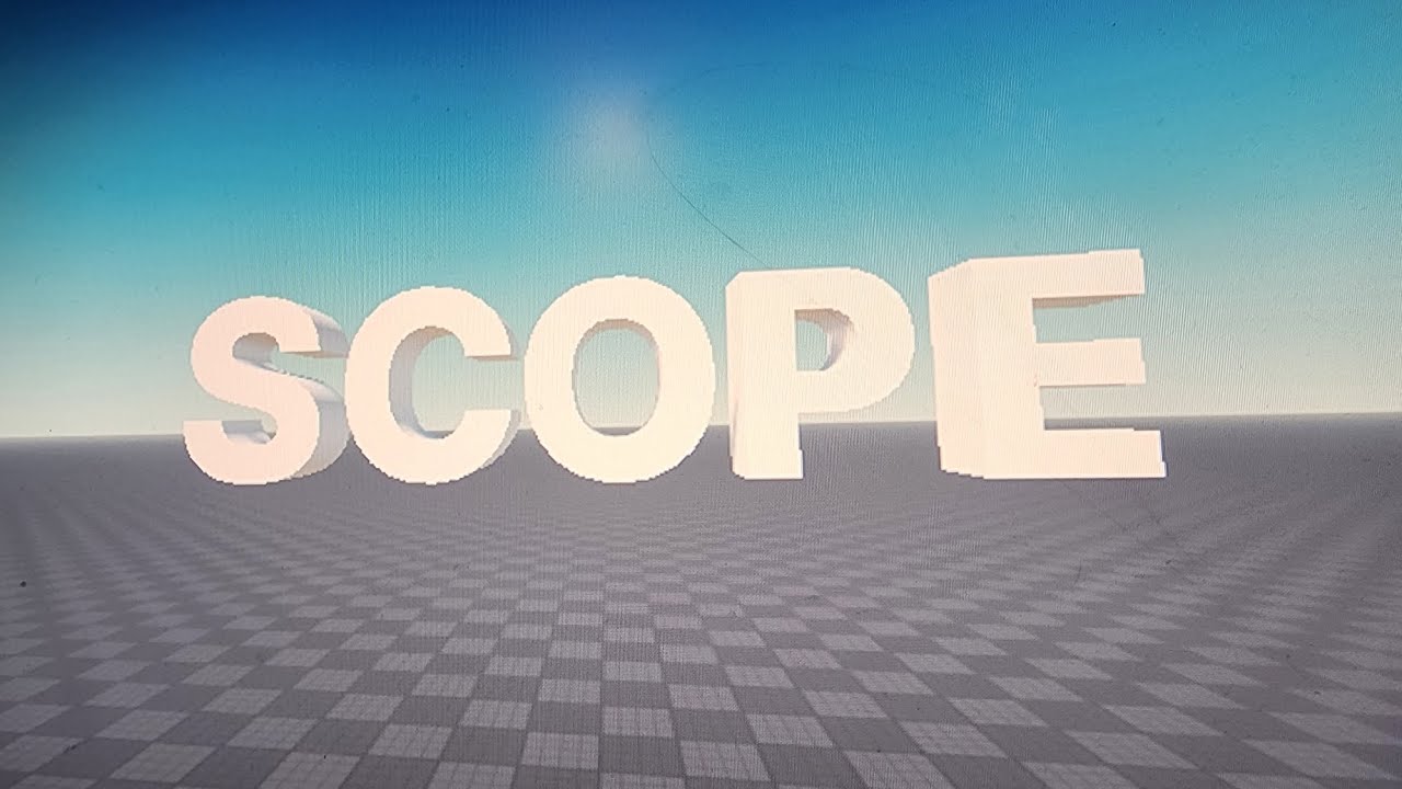 How to script in roblox studio scope #7 - YouTube