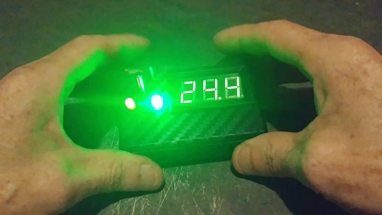 Dual static detector with temperature meter - YouTube