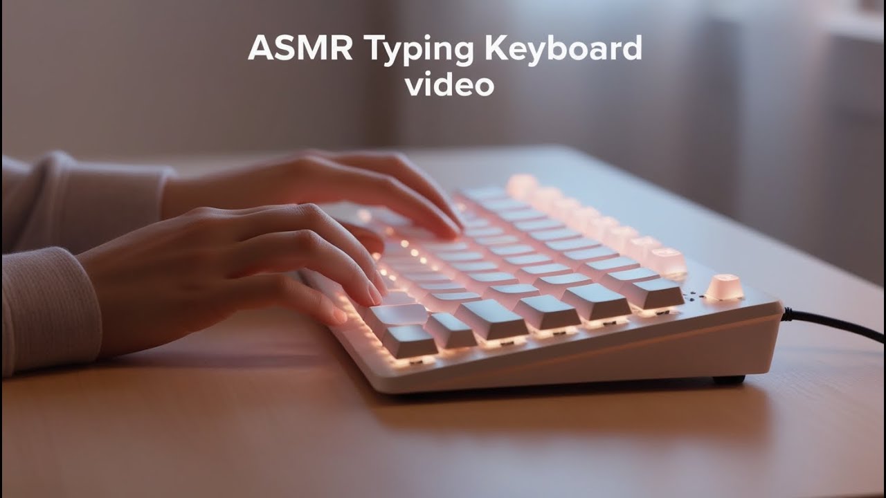 ASMR Typing with 2 Keyboards & 5 Angles – Relaxing Sounds & Stunning Visuals - YouTube