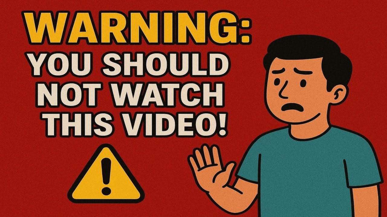 WARNING: You Should NOT Watch This Video! 🚨 - YouTube
