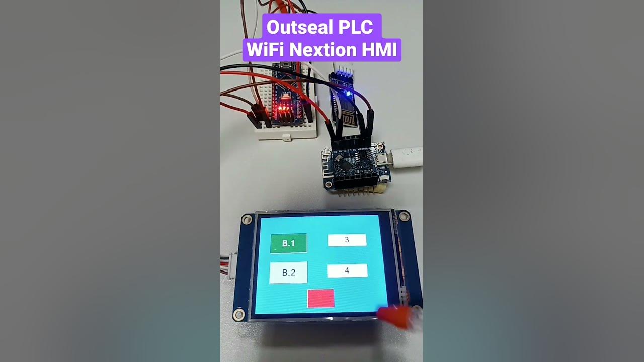 Outseal Plc Wifi Nextion Hmi Youtube