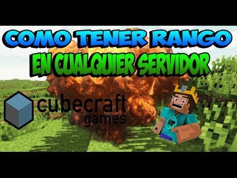 COMO TENER RANGO GRATIS EN CUALQUIER SERVIDOR DE MINECRAFT NO PREMIUM ...