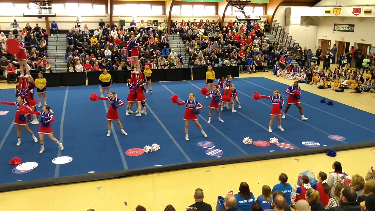 JTHS Cheer Delaware Valley University - YouTube