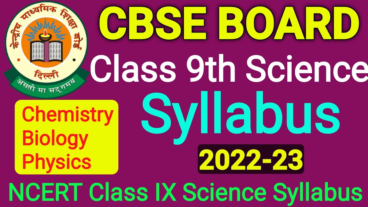 CBSE Class 9th Science Syllabus ncert Class 9th Science Syllabus 2022 cbse-class-9th-science-syllabus-ncert-class-9th-science-syllabus-2022