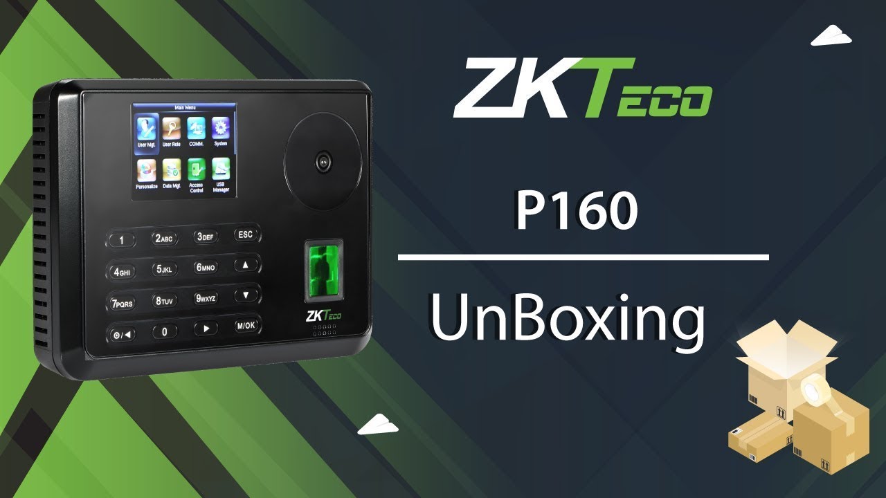 Unboxing ZKTeco P160 - YouTube