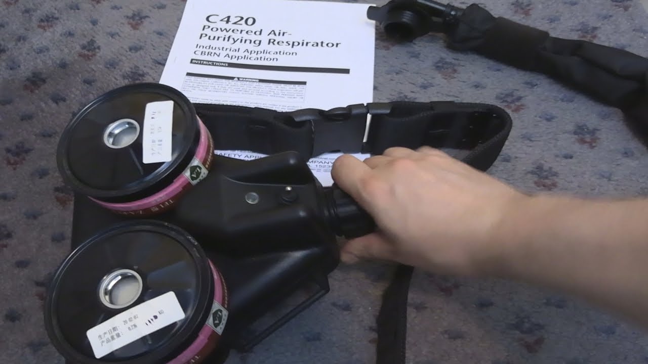 C420 PAPR Review original battery and AA adaptor - YouTube