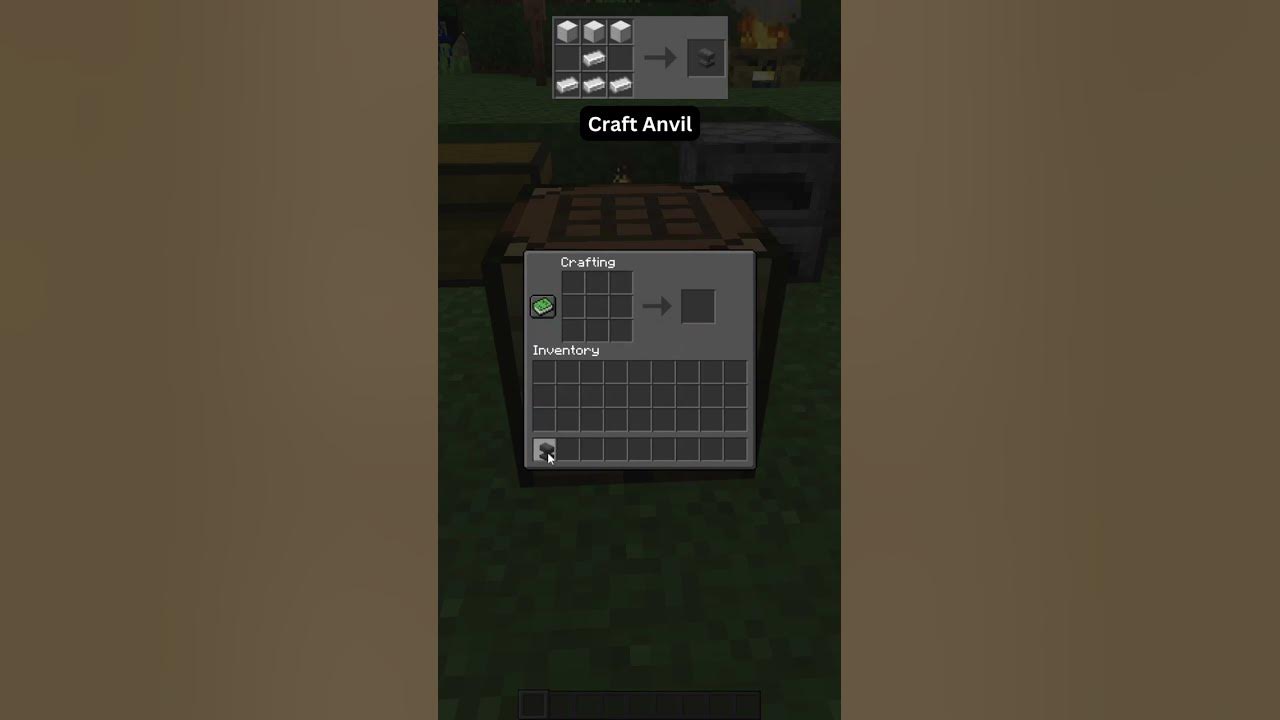 How To Craft an Anvil In Minecraft Java #youtubeshorts - YouTube