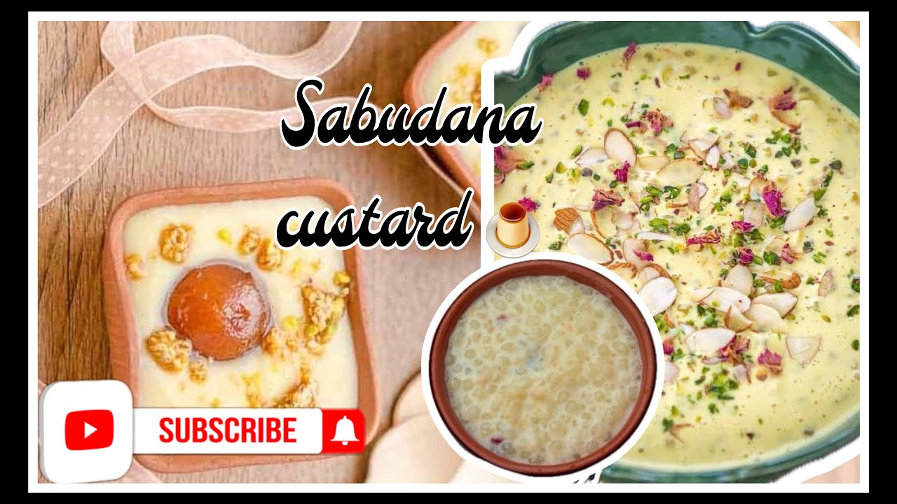 Sabudana Custard 🍮 | Chilled and Delicious 🤤 | Goan Growth #sabudana # ...