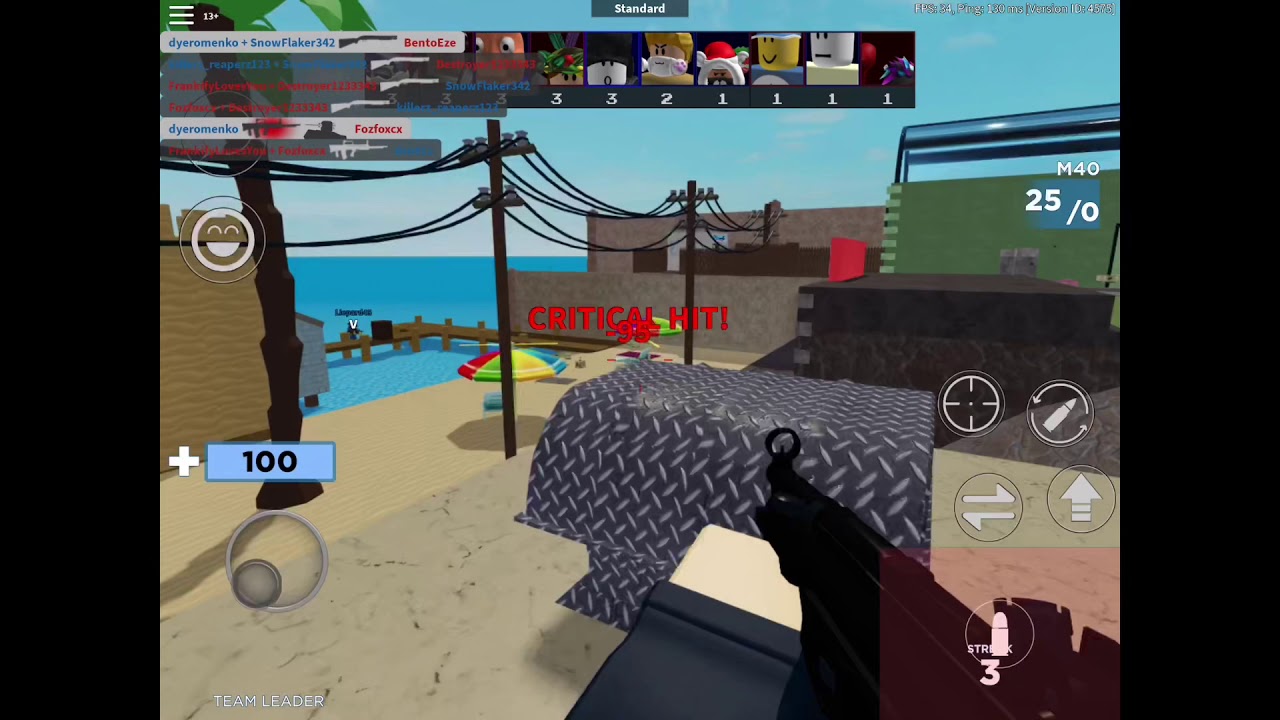 MOBILE ROBLOX ARSENAL GAMEPLAY #38 - YouTube