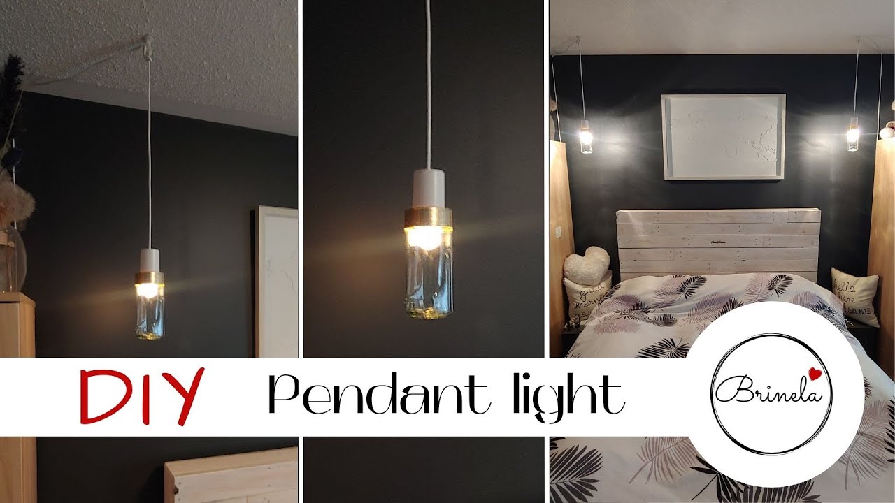 HOW TO MAKE YOUR OWN DIY PENDANT LIGHT - DIY VIDEO -BRINELA DESIGNS ...