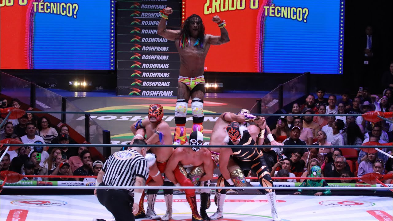 CMLL: DRAGON ROJO JR.DRAGÓN DE FUEGO Y DRAGÓN LEGENDARIO🆚EL COBARDE-H ...