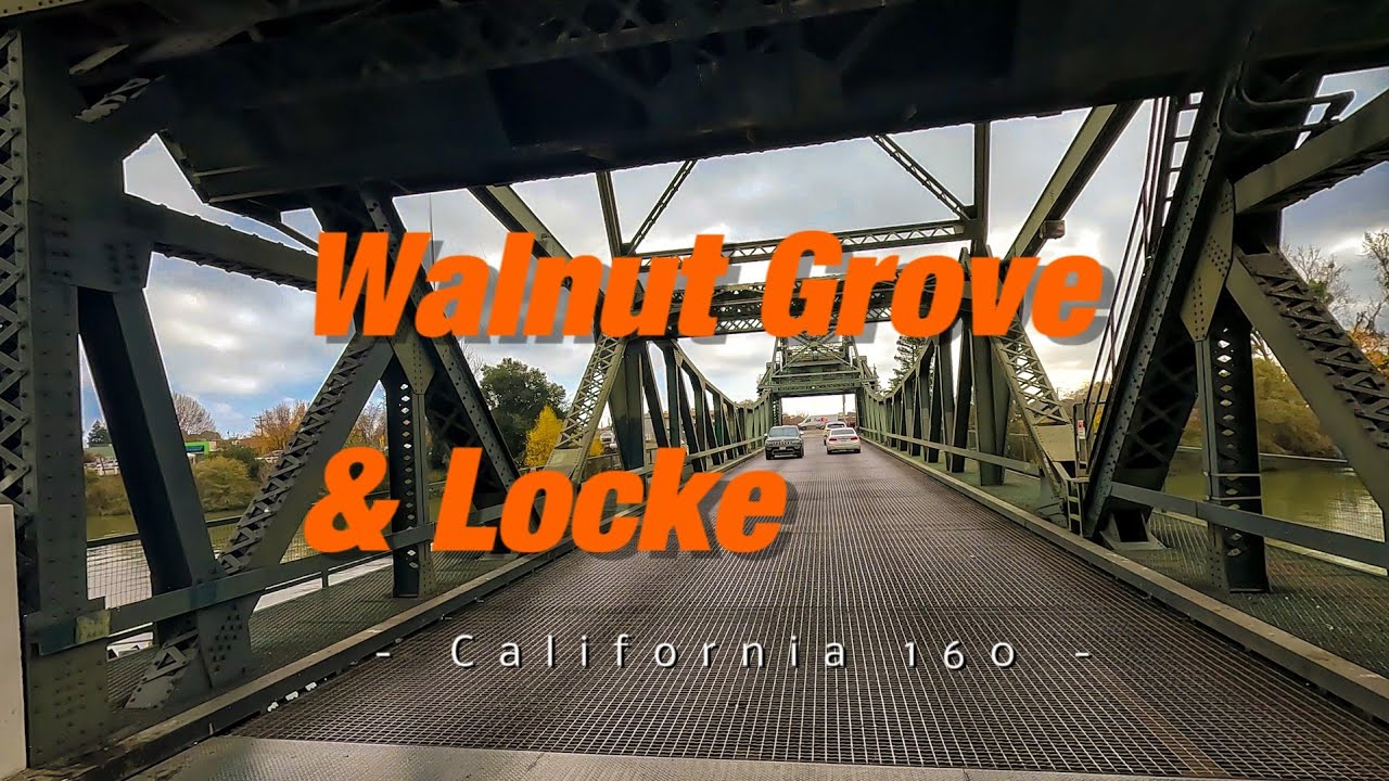 [4K] Locke National Historic Landmark. along the Sacramento river ...