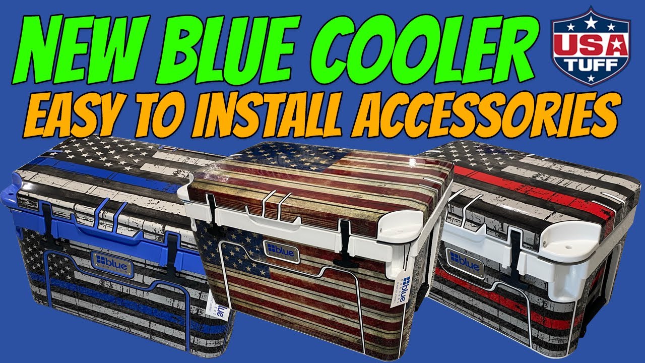 NEW Blue Cooler Accessories - USATuff Vinyl Cooler Wrap Skin - Easy to ...