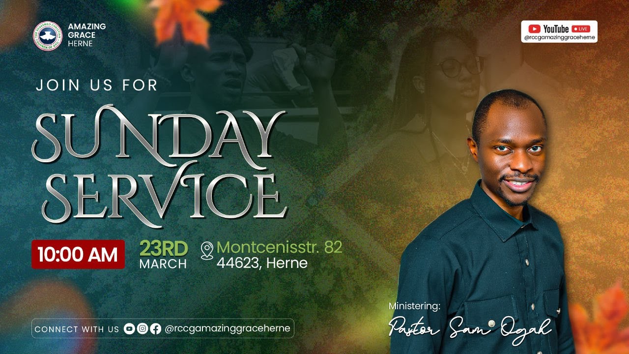 RCCG Amazing Grace Livestream || Sunday 23rd, March 2025 || With Pst ...