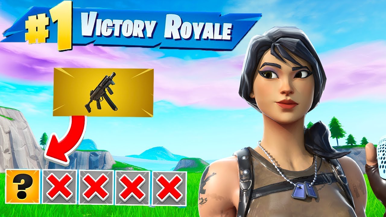 ONE WEAPON ONLY CHALLENGE (Fortnite Battle Royal) - YouTube