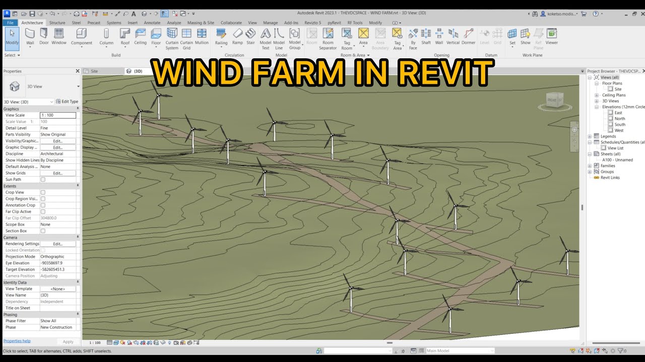 Wind Farm in Revit - YouTube