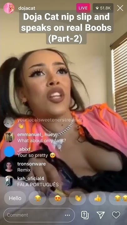Doja Cat nip slip and speaks on real Boobs (Part-2) #short - YouTube