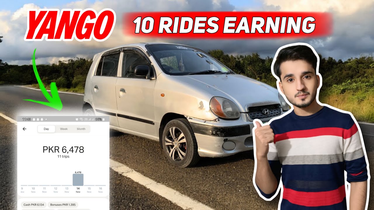 Yango 10 rides goal earning | on santro car | yango earning in lahore ...
