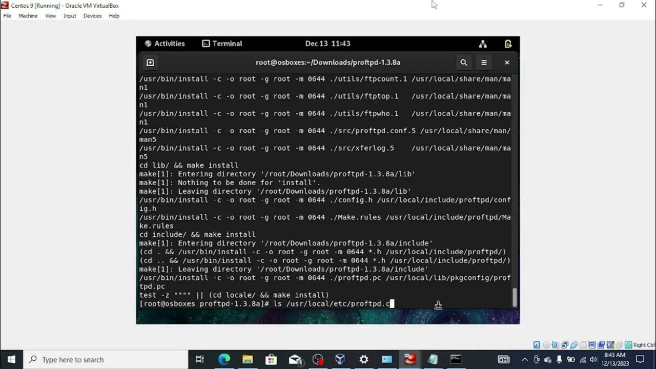 The easiest ProFTPD FTP Server installation tutorial How to install and configure with anonymous ...