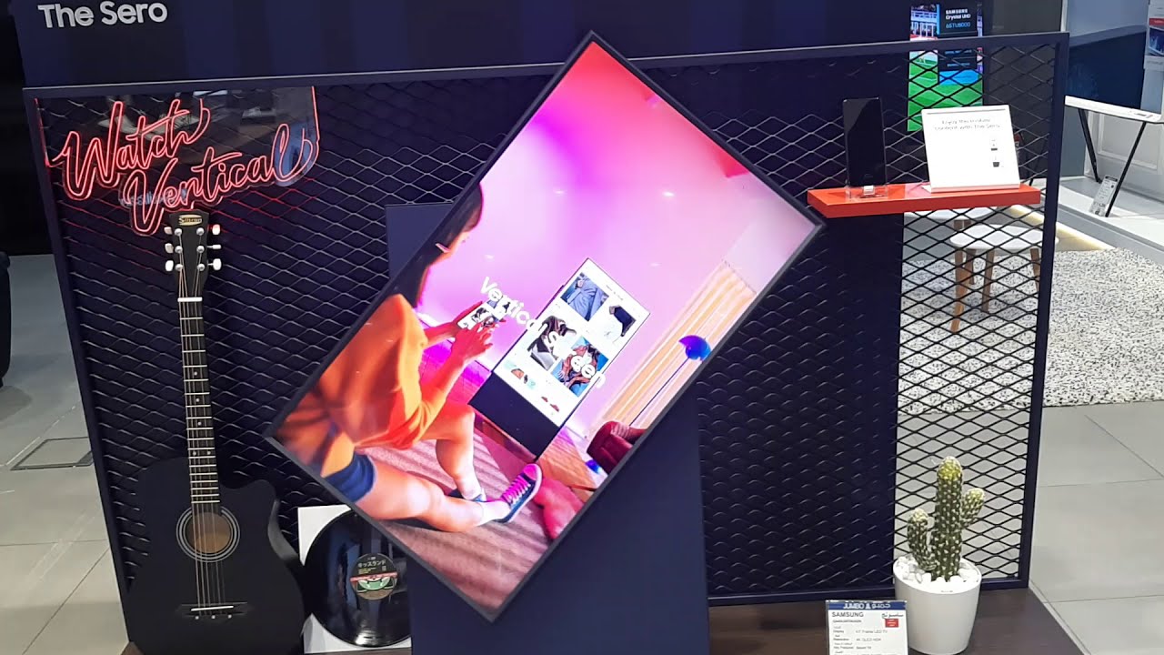 Samsung The Sero 43" QLED Smart TV (2020) | Rotating Screen - YouTube