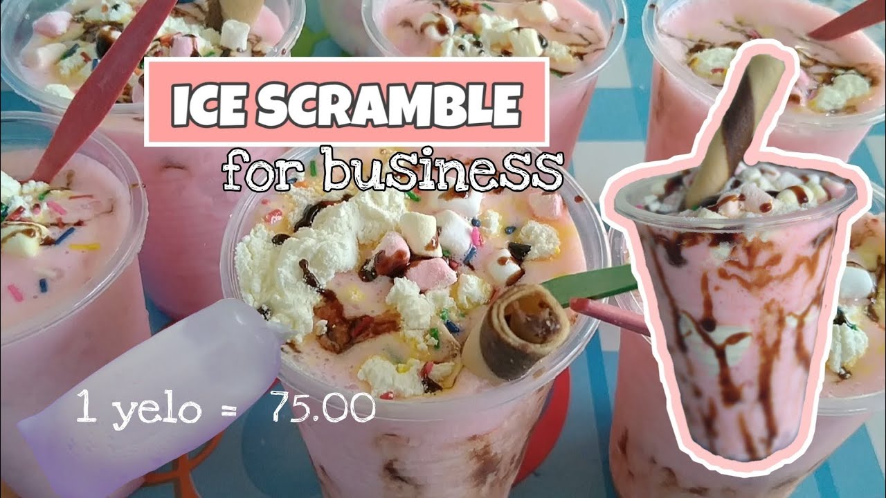 Ice Scramble recipe | subok ko na malaki ang kita ngayong summer - YouTube