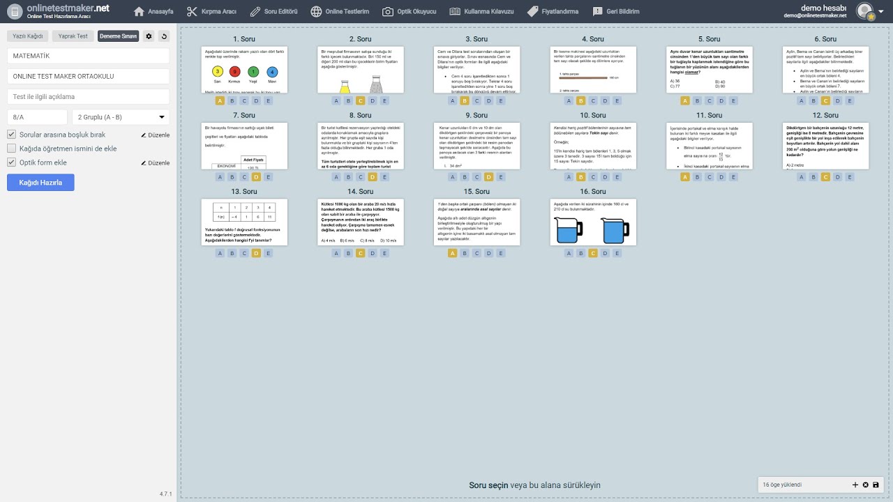 Online Test Maker Nasıl Kullanılır? - YouTube
