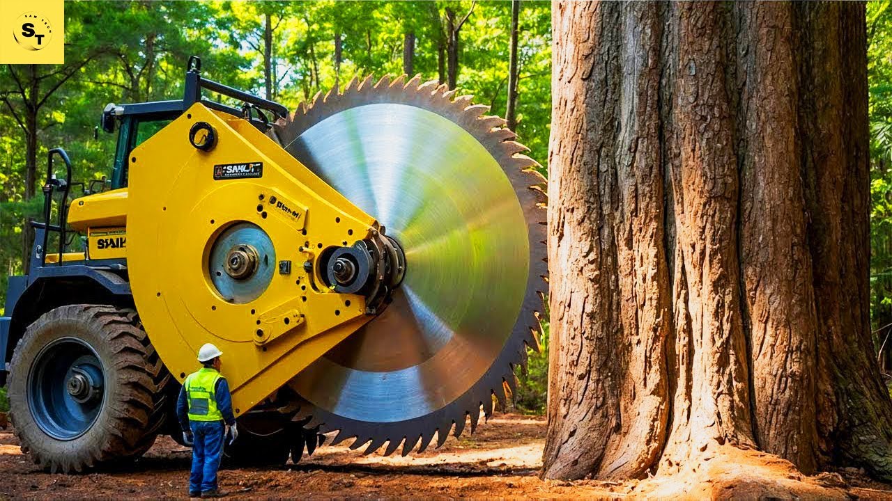 Incredible Giant Chainsaw Machines | Fast & Extreme Tree Cutting ...